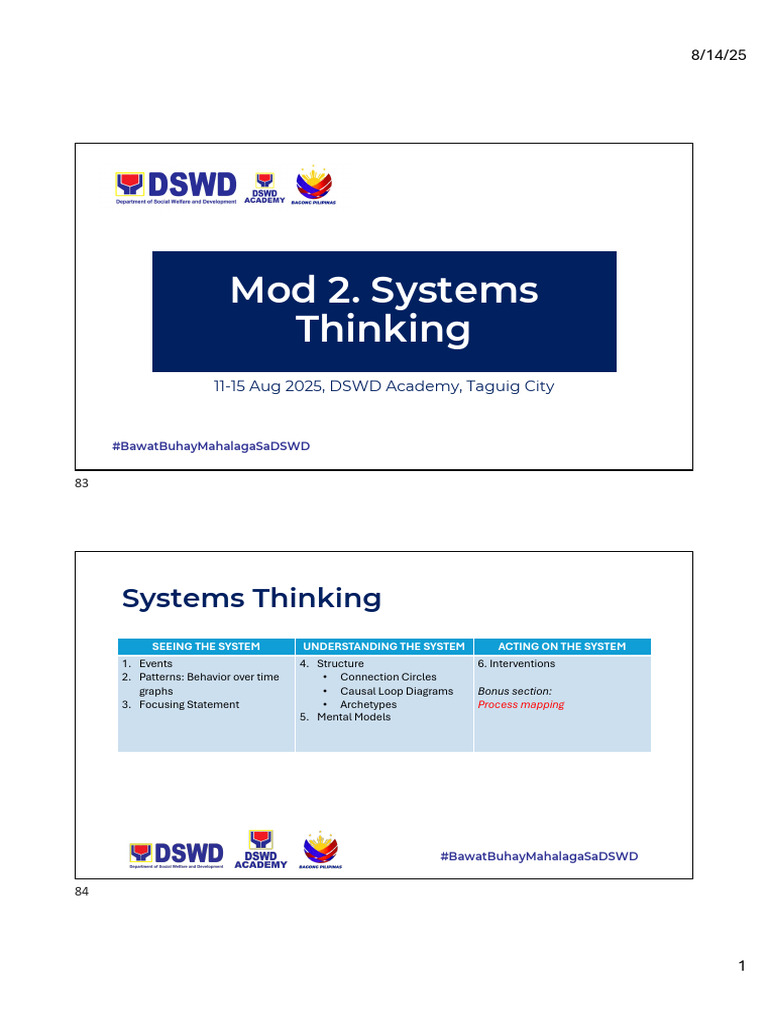 PSDM - 2025 Systems Thinking | PDF | Causality