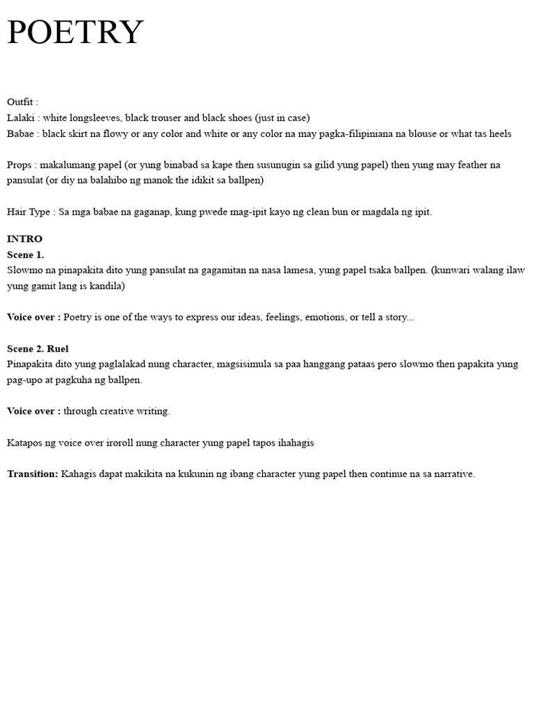 Types of Poetry: Narrative, Dramatic, Lyric | PDF | Poetry | Narrative