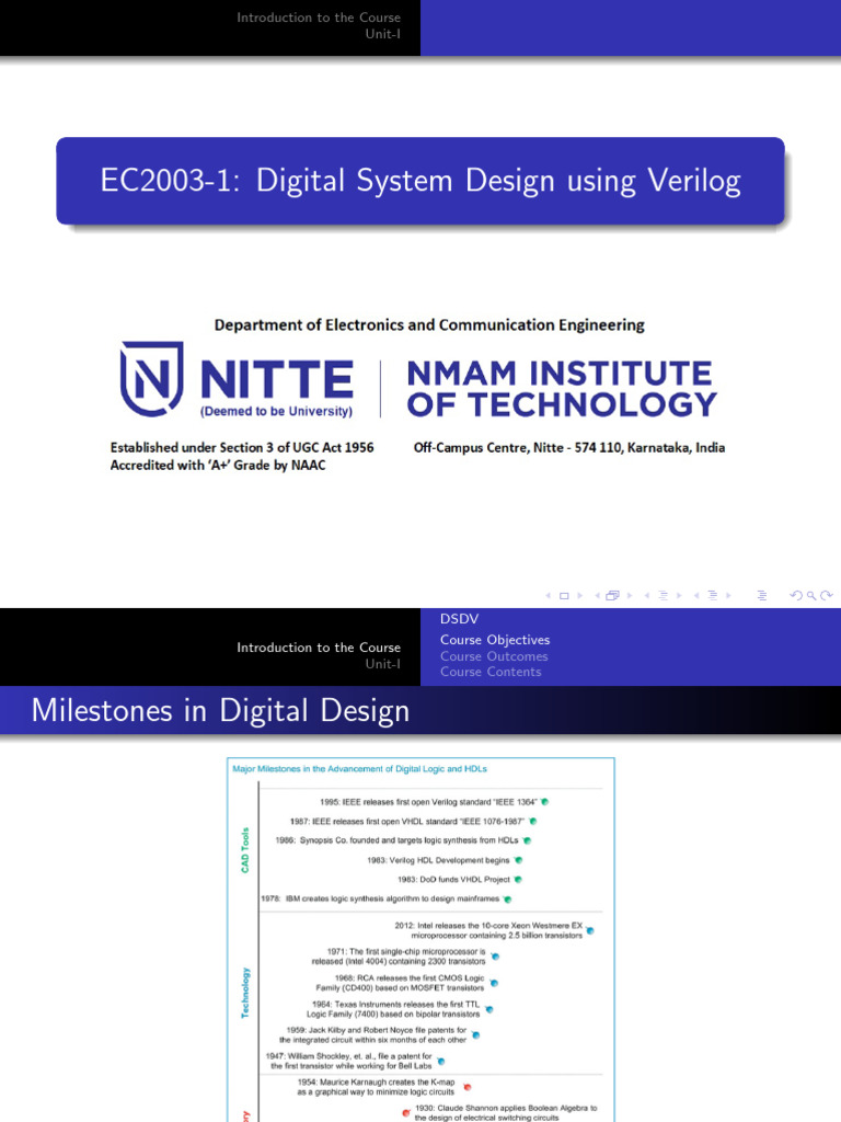 DSD Unit 1 01 to 10 | PDF | Hardware Description Language | Electronics