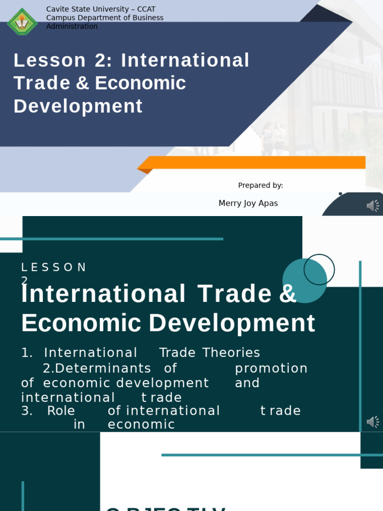Econ 24A LESSON 2 International Trade Economic Development | PDF ...