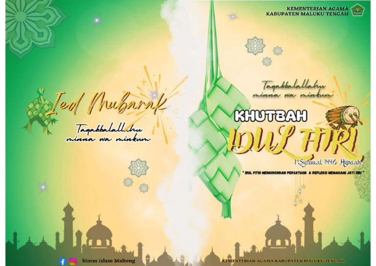 Cover Khutbah 2025 Memperkokoh Persatuan & Refleksi Jati Diri | PDF