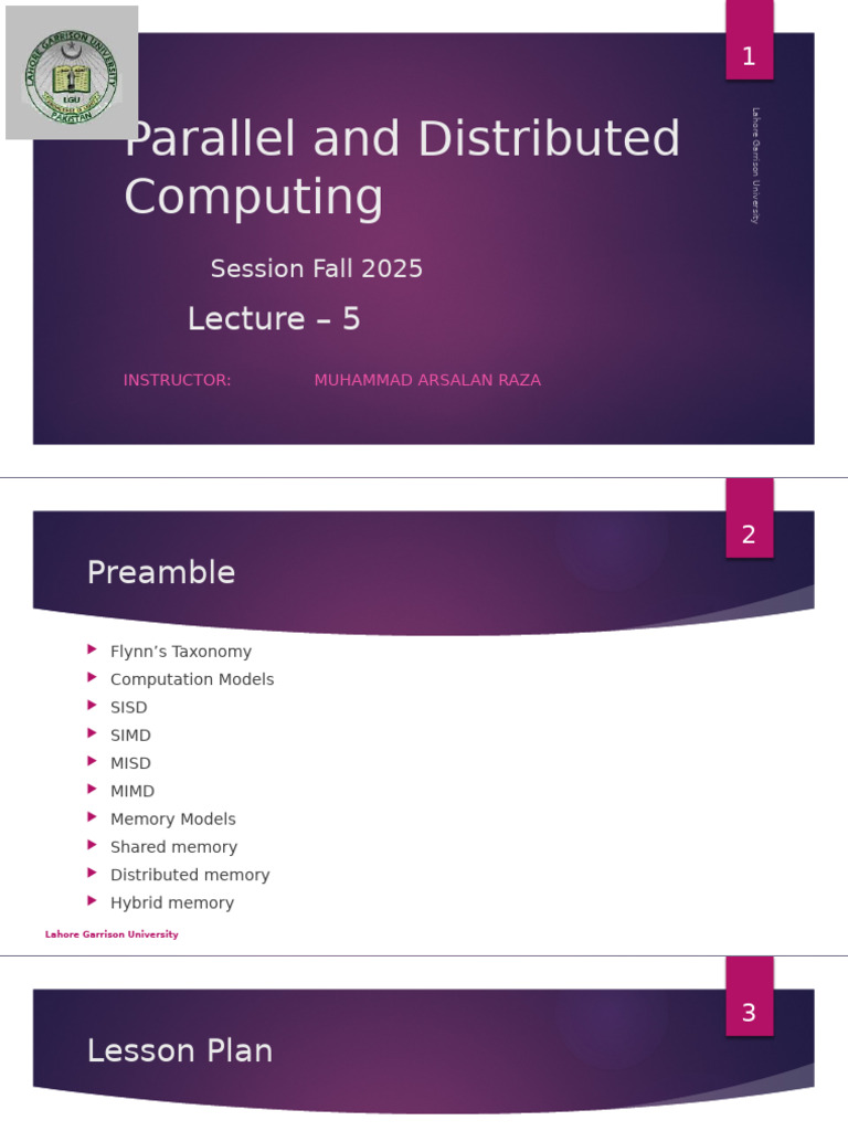 PDC Lecture 5 Concurrency Vs Parallelism (Read-Only) | PDF | Parallel ...