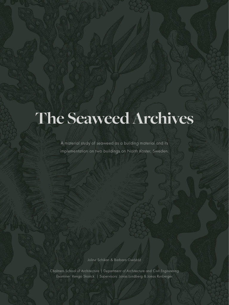 Seaweed as Sustainable Building Material | PDF | Algae | Seaweed