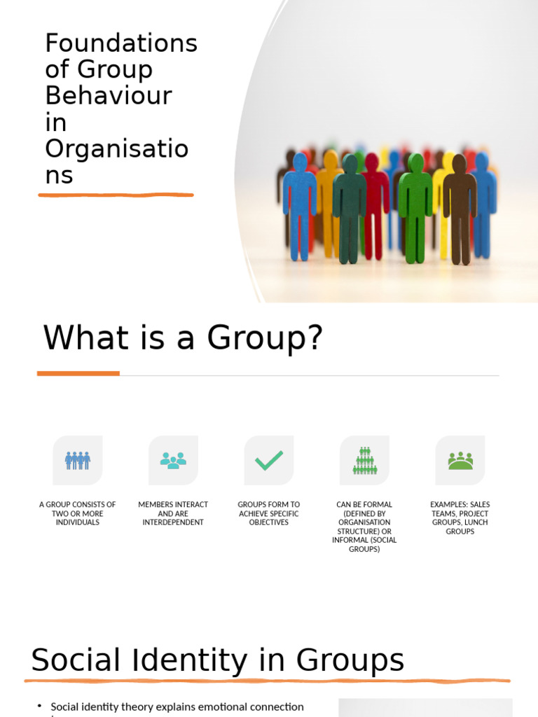 Foundations of Group Behaviour in Organisations | PDF | Group ...