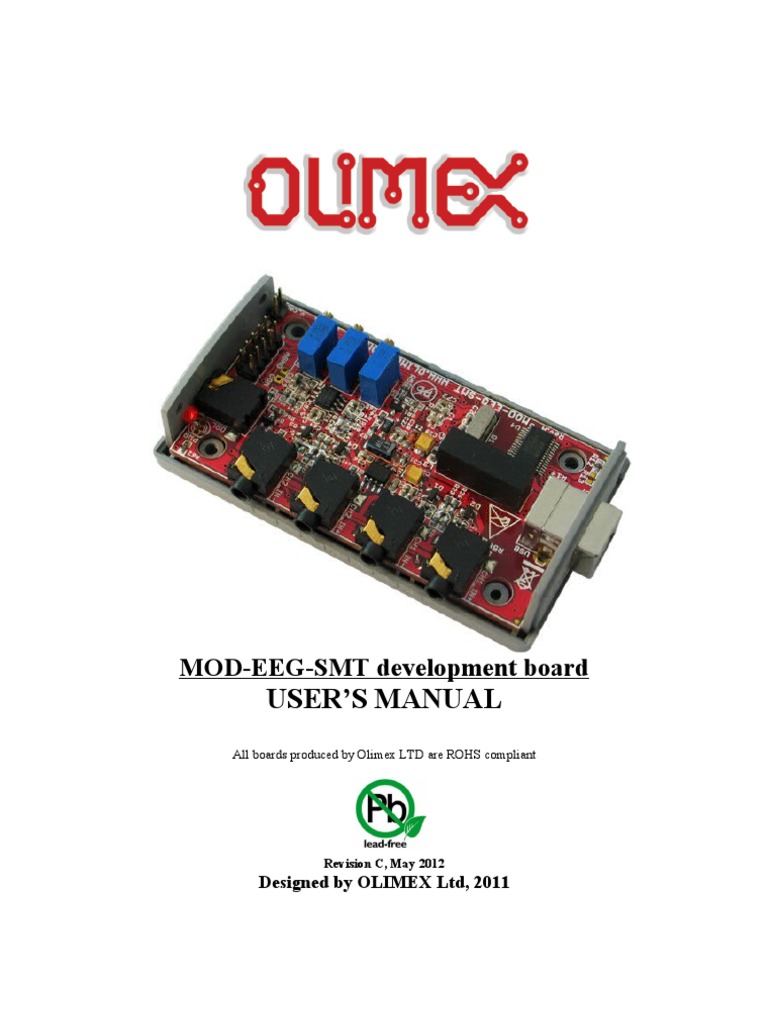 Olimex Eeg Users Manual Revision C | PDF | Usb | Microcontroller