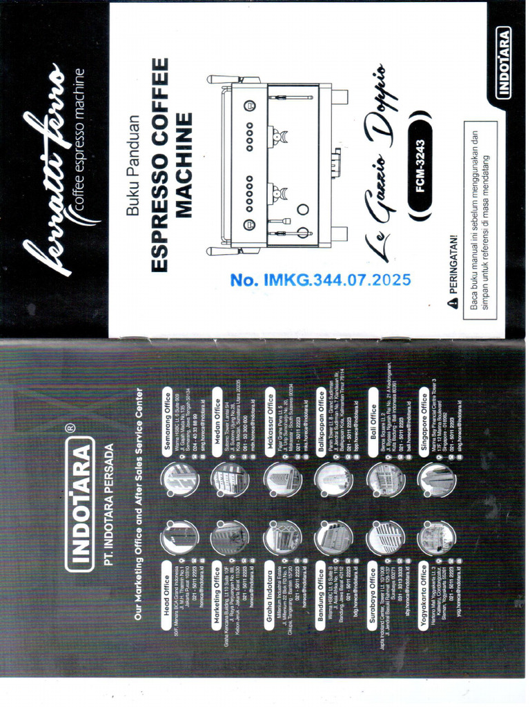Manual Book Ferratti Ferro | PDF