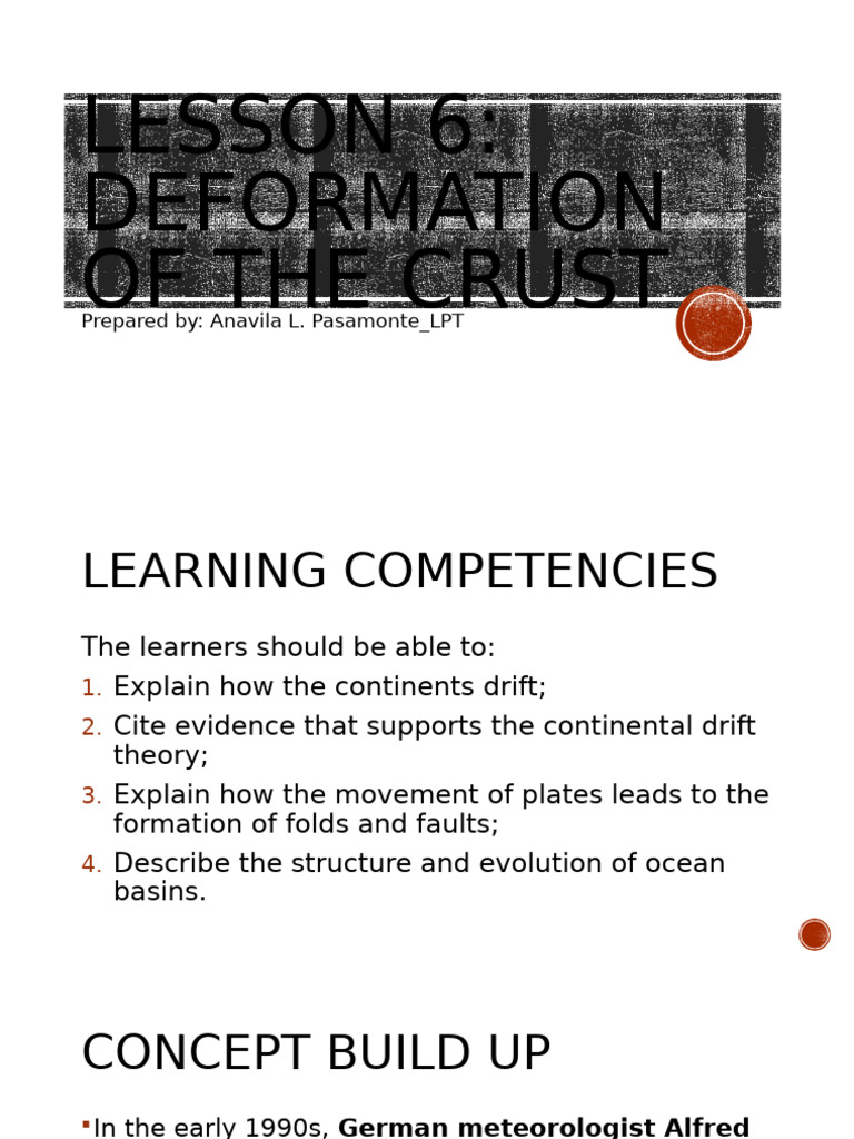 Lesson 6 - Deformation of The Crust | PDF | Plate Tectonics | Earth ...