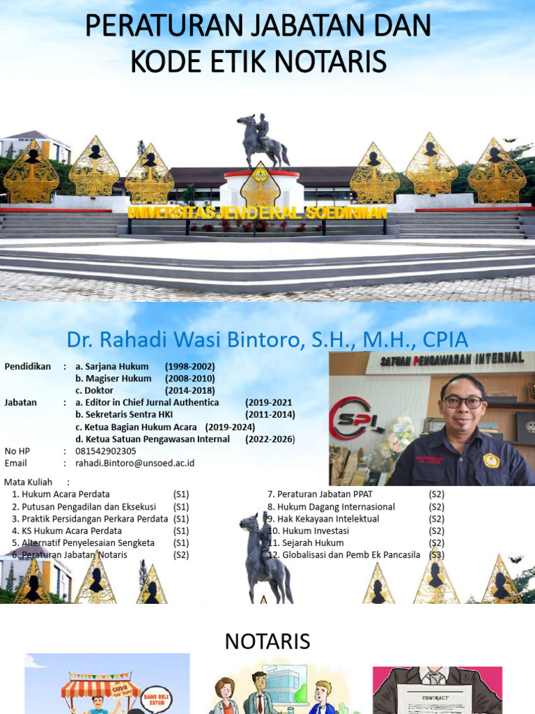 PERATURAN JABATAN NOTARIS | PDF