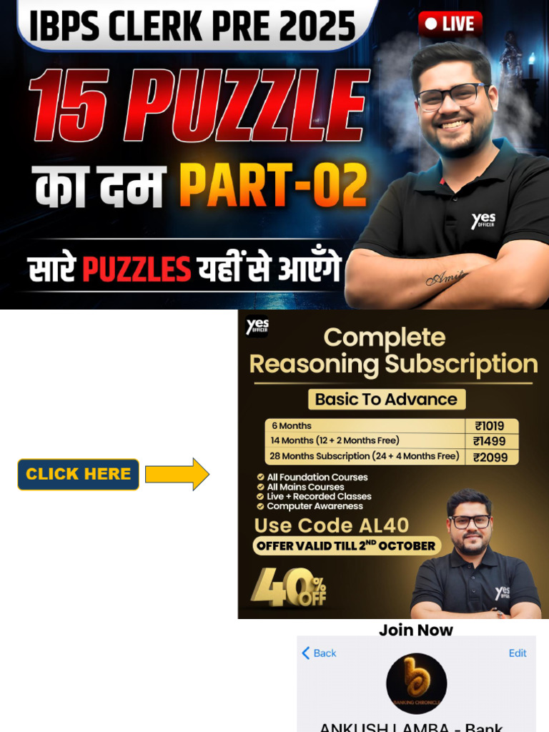 15 Prelims Puzzles in One Shot | PDF