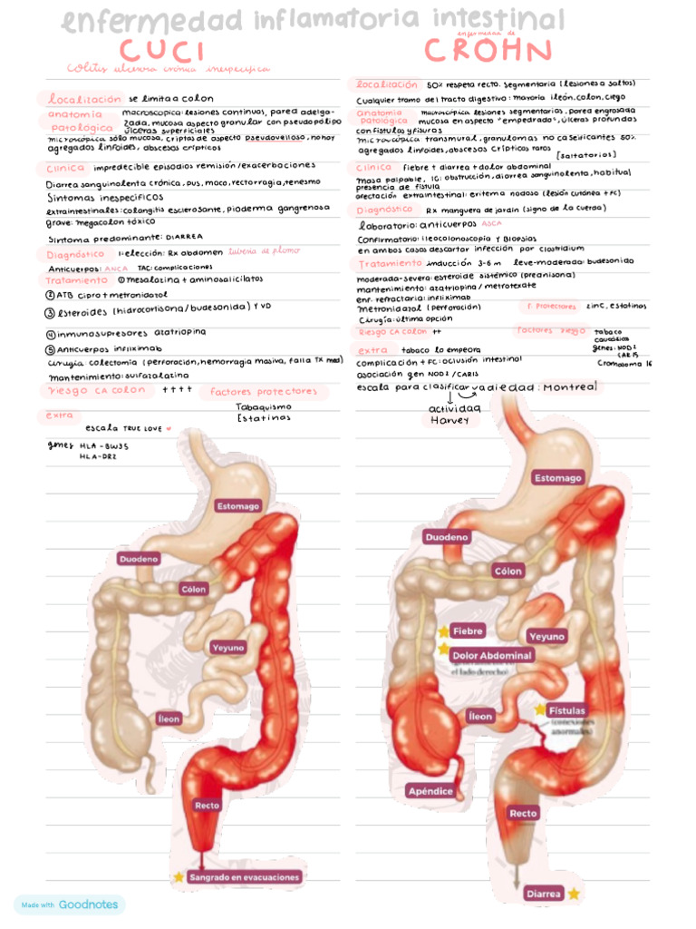 Enf de Crohn VS CUCI | PDF | Medicina | Inmunología