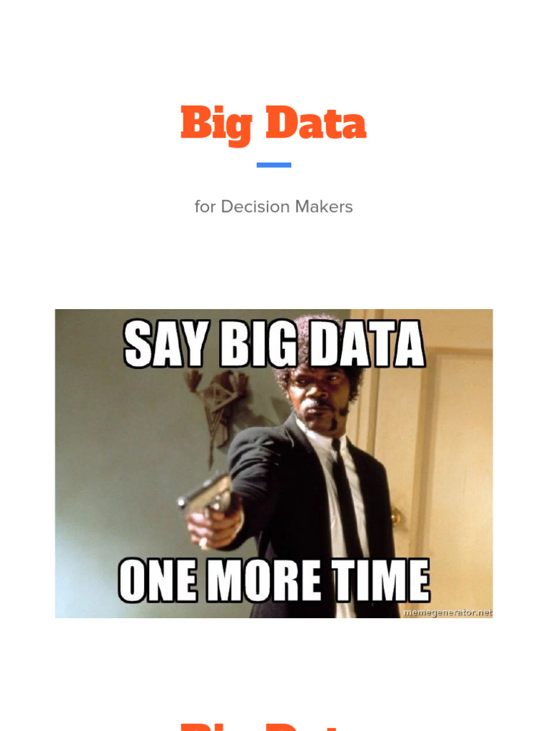 Data-Driven Insights for Decision Makers | PDF | Statistics | Big Data