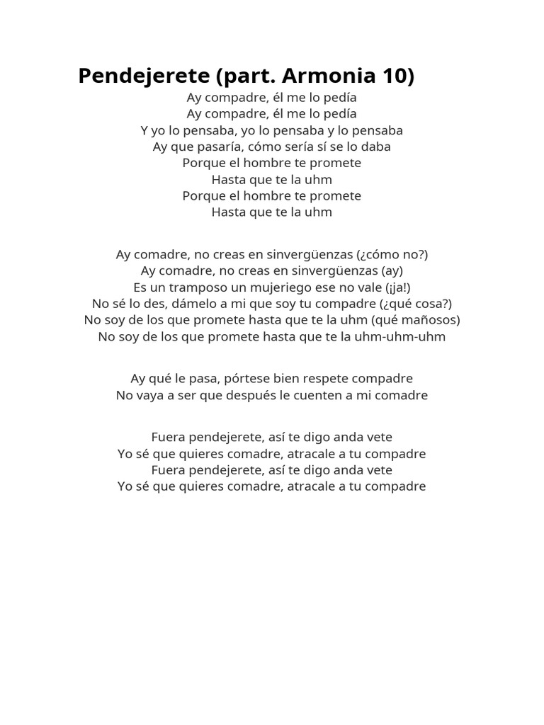Pendej Ere Te | PDF