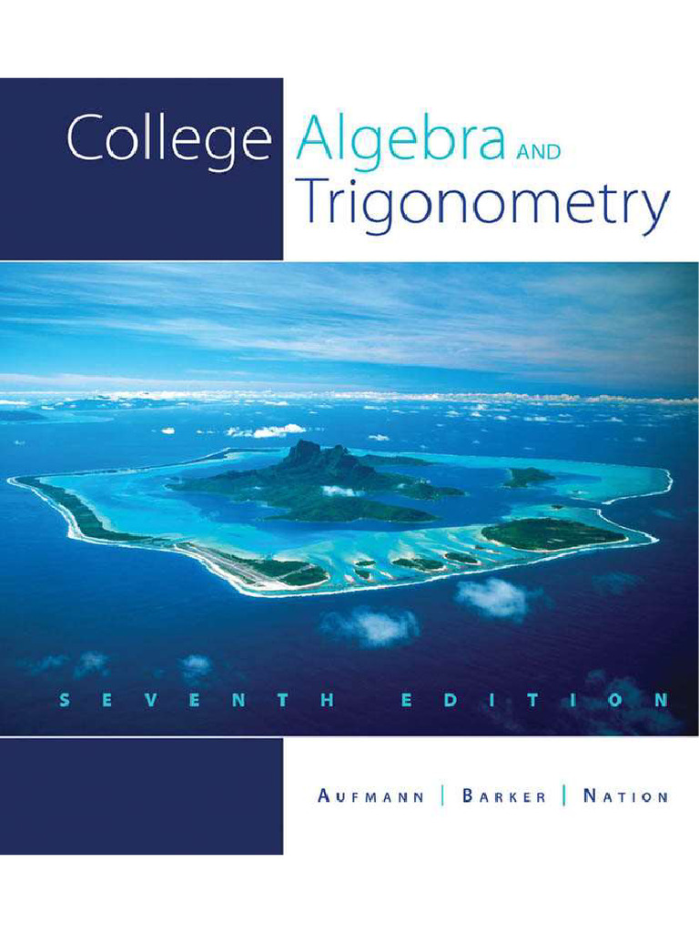 College Algebra and Trigonometry | PDF