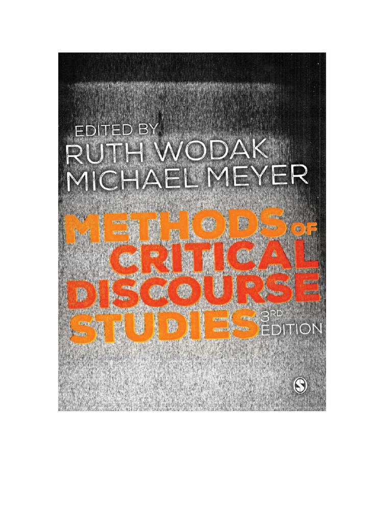 Critical Discourse Studies Methods Guide | PDF | Discourse | Critical ...