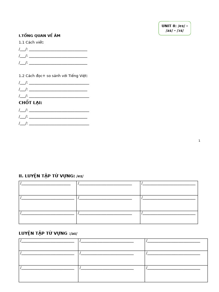 Handout Unit 8 | PDF