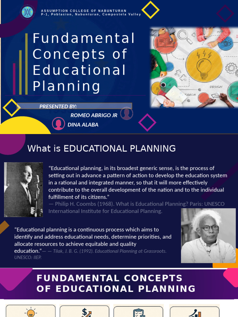 Educational Planning Fundamentals | PDF | Learning