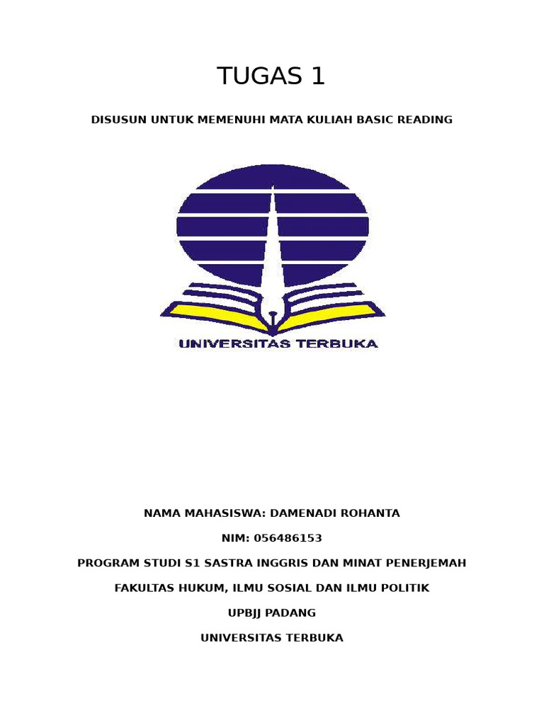 Tugas 2 Basic Reading | PDF | Sentence (Linguistics) | Clause