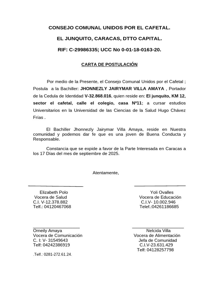 Consejo Comunal Pedro María Freites | PDF | Hugo Chavez