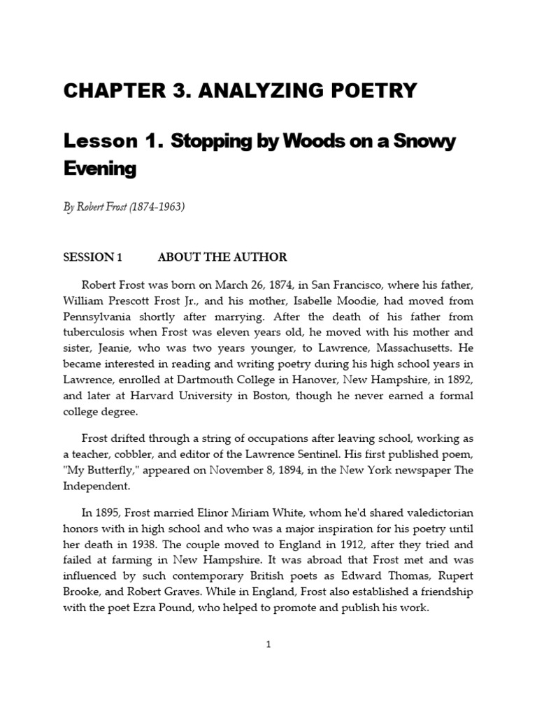 Chapter 3 - Analyzing Poetry | PDF | Poetry | Poetics