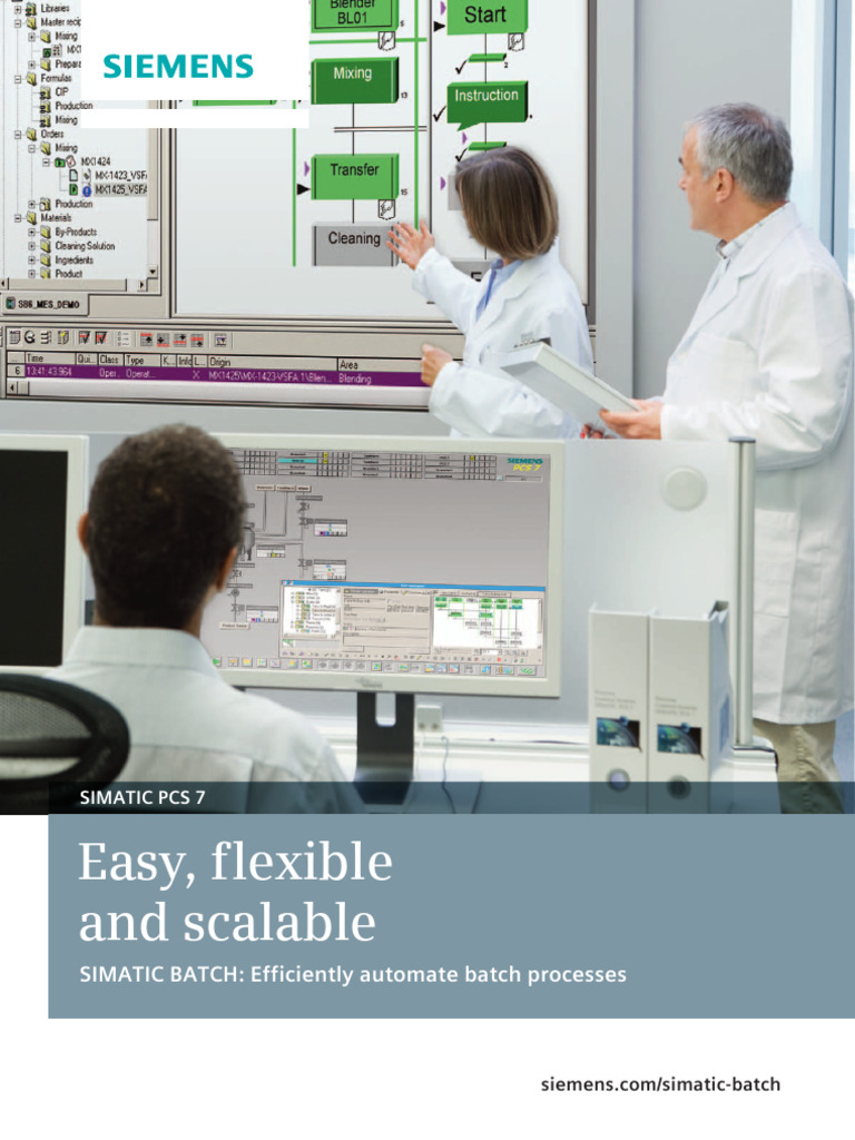 Brochure Simatic PCS 7 Batch | PDF | Automation | Personal Computers