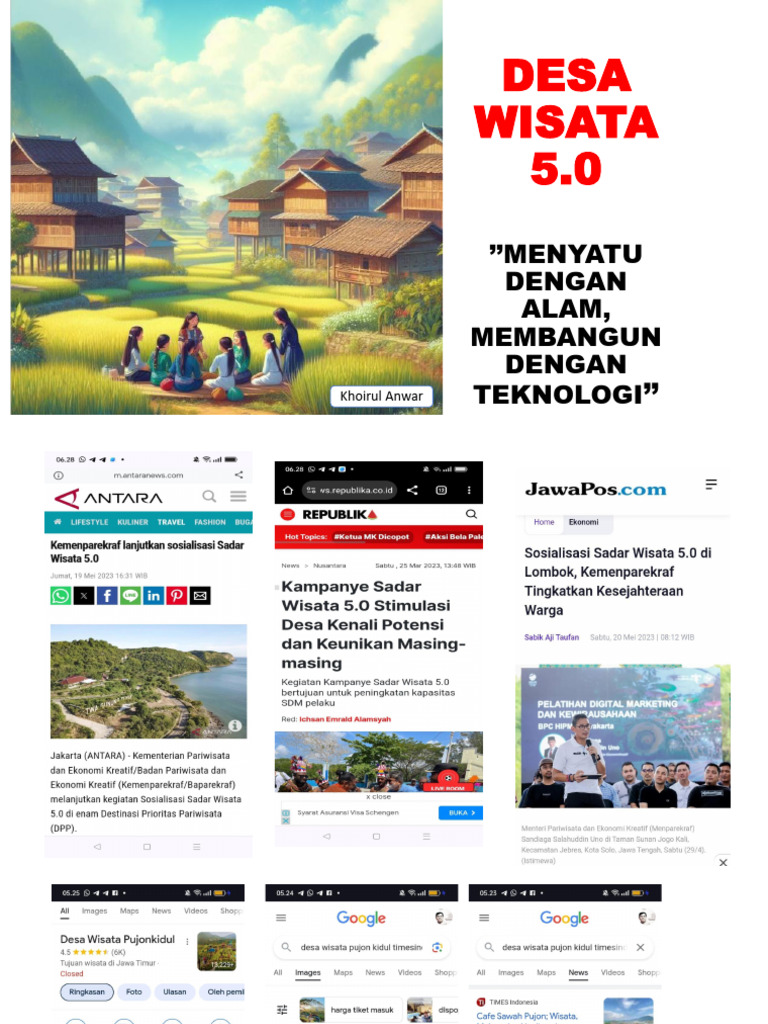 Wisata Desa: Sinergi Alam dan Teknologi | PDF