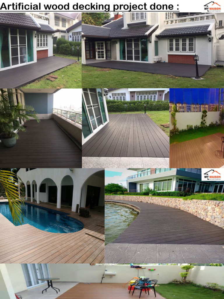 Artificial Wood Decking Project | PDF