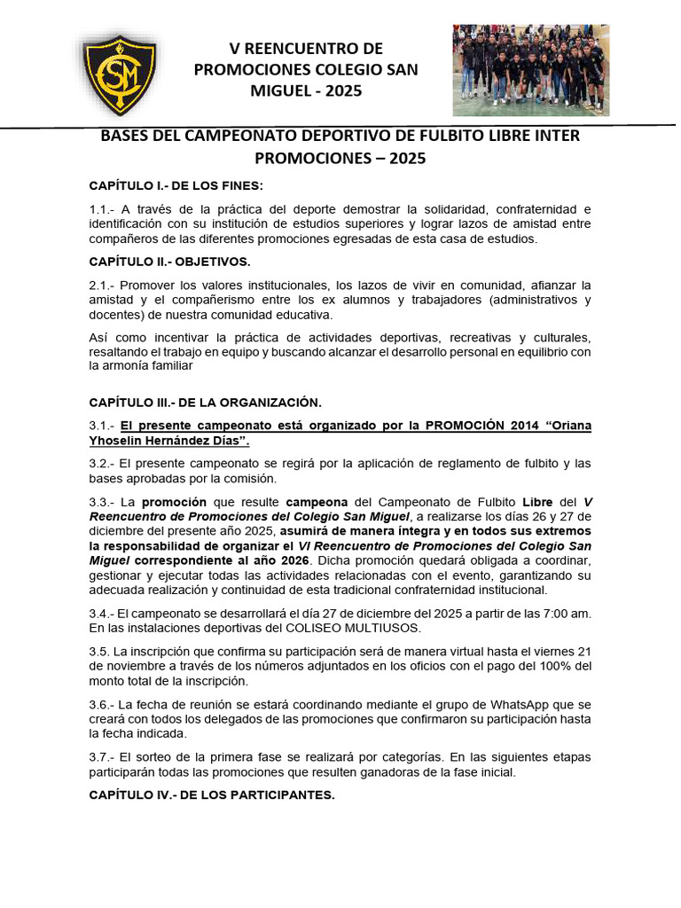 Bases Fulbito - Libre-1 | PDF | Árbitro | Juegos de pelota