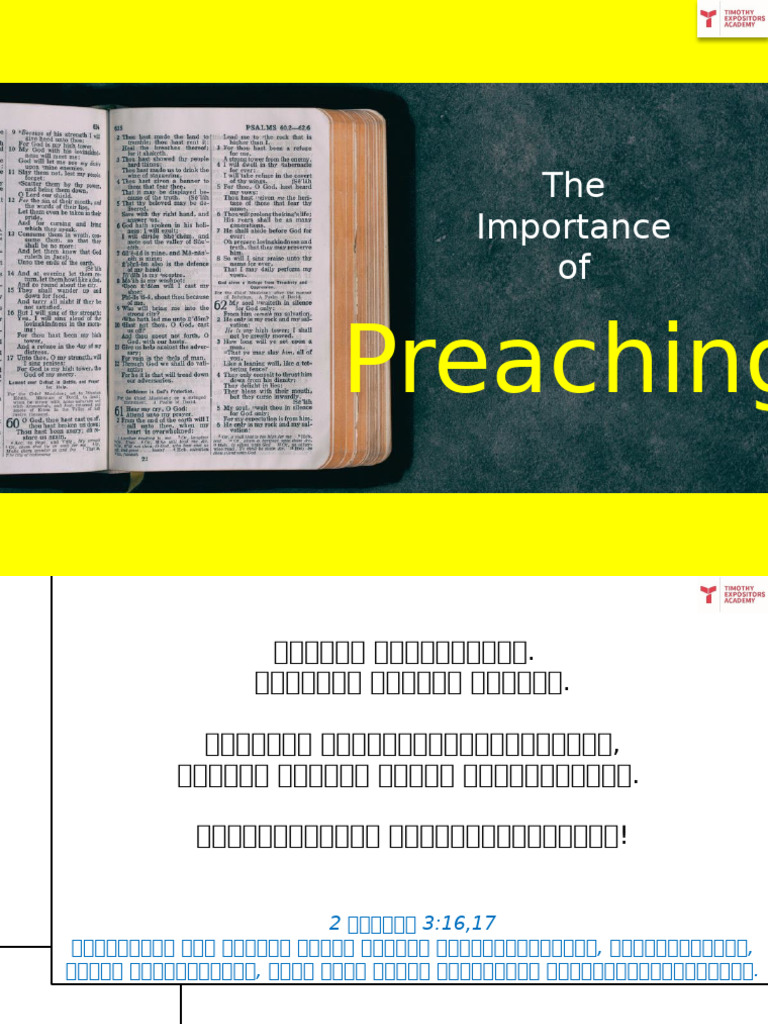 3 Importance of Preaching | PDF