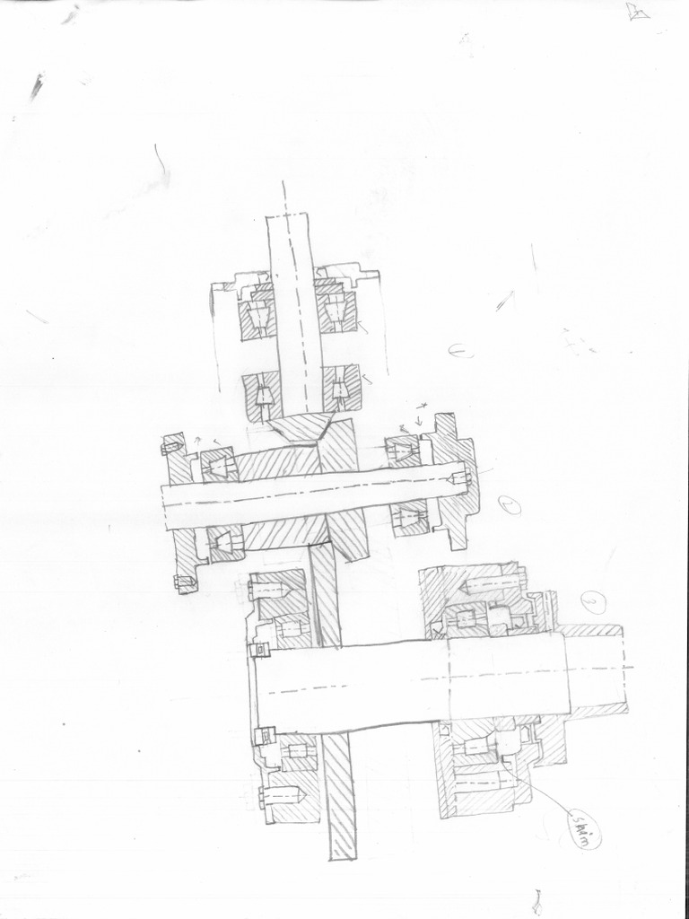 ST CT Gearbox Cross Sectional Drawing | PDF
