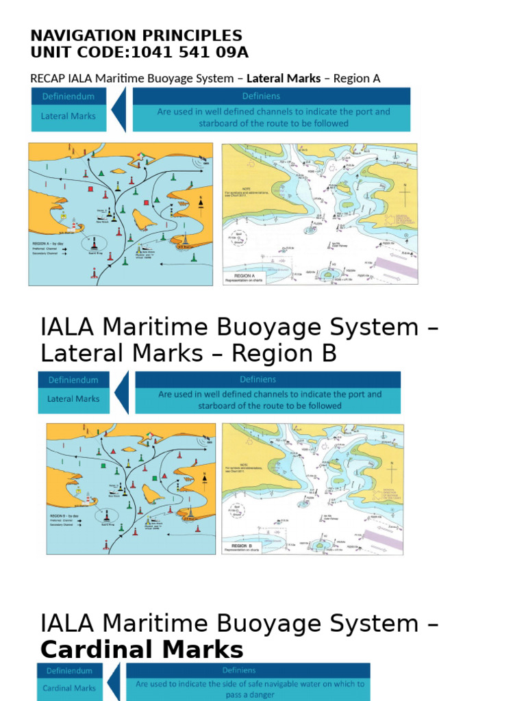 IALA Maritime Buoyage System Guide | PDF | Navigation | Tide