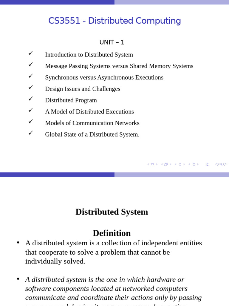 DC UNIT-1 | PDF | Distributed Computing | Computer Network