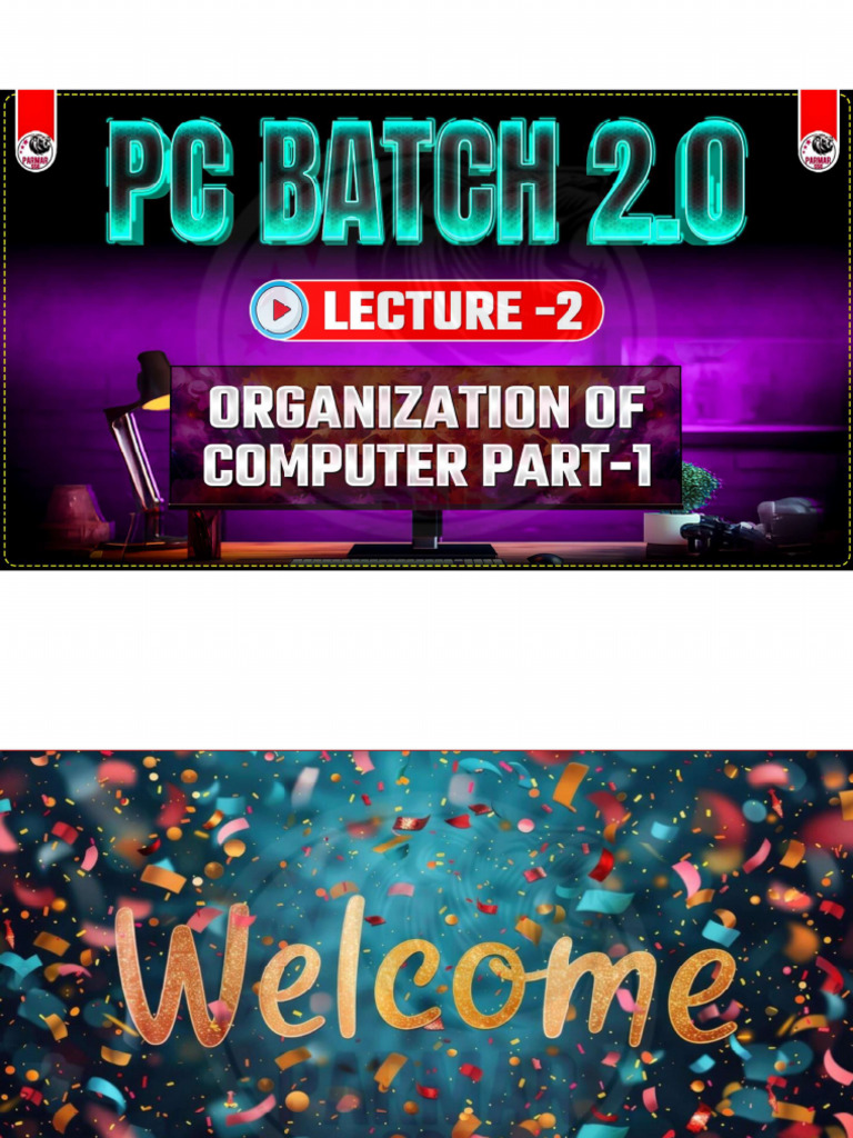 Organization of Computer - Part - 1 | PDF
