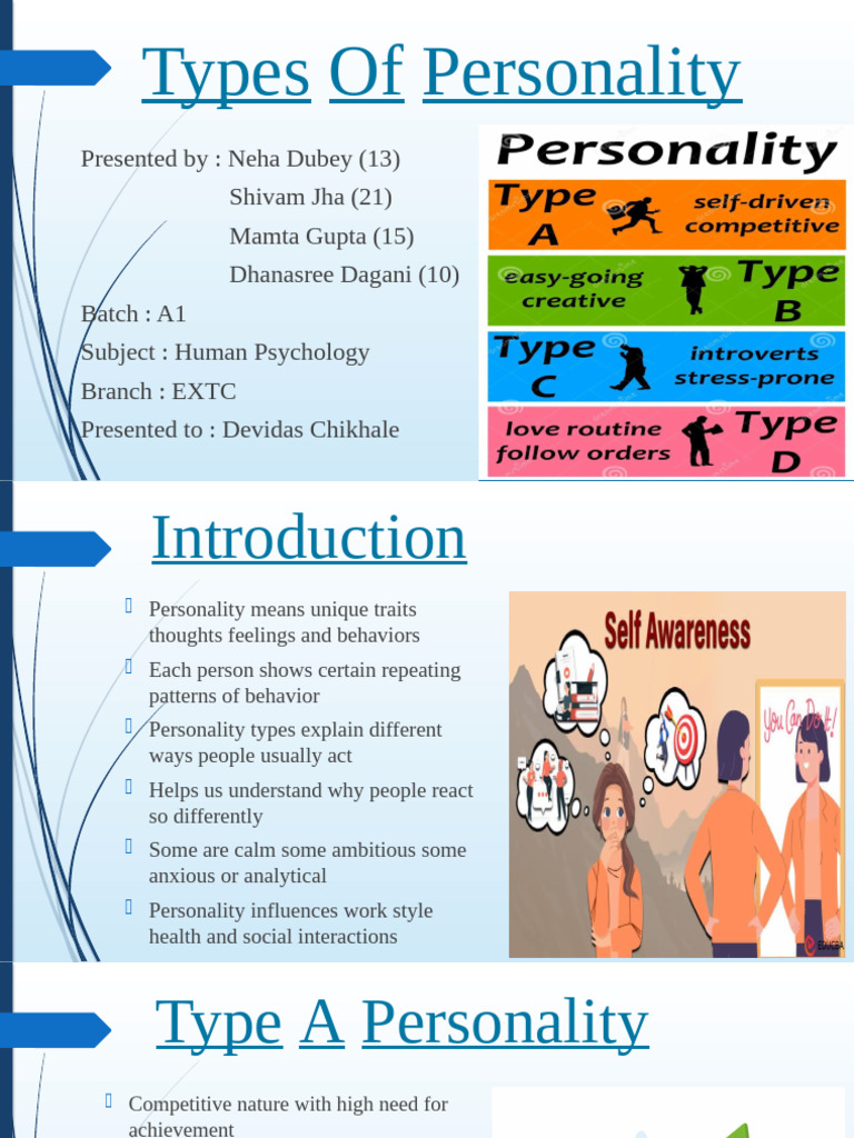 Understanding Personality Types A-D | PDF | Leadership | Motivational