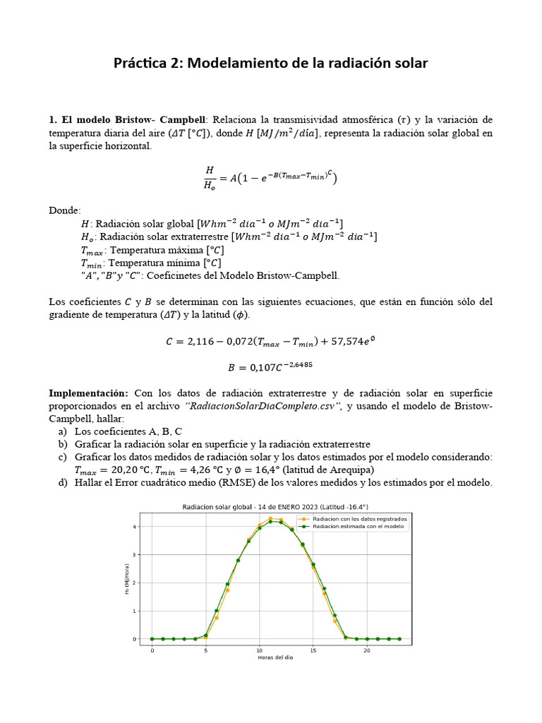Modelamiento de Radiación Solar y Ecuaciones | PDF | Tierra | Astronomía