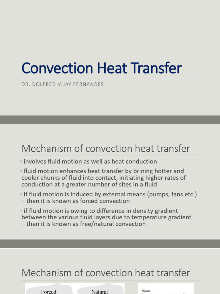 Convection Heat Transfer Mechanisms | PDF | Convection | Heat Transfer