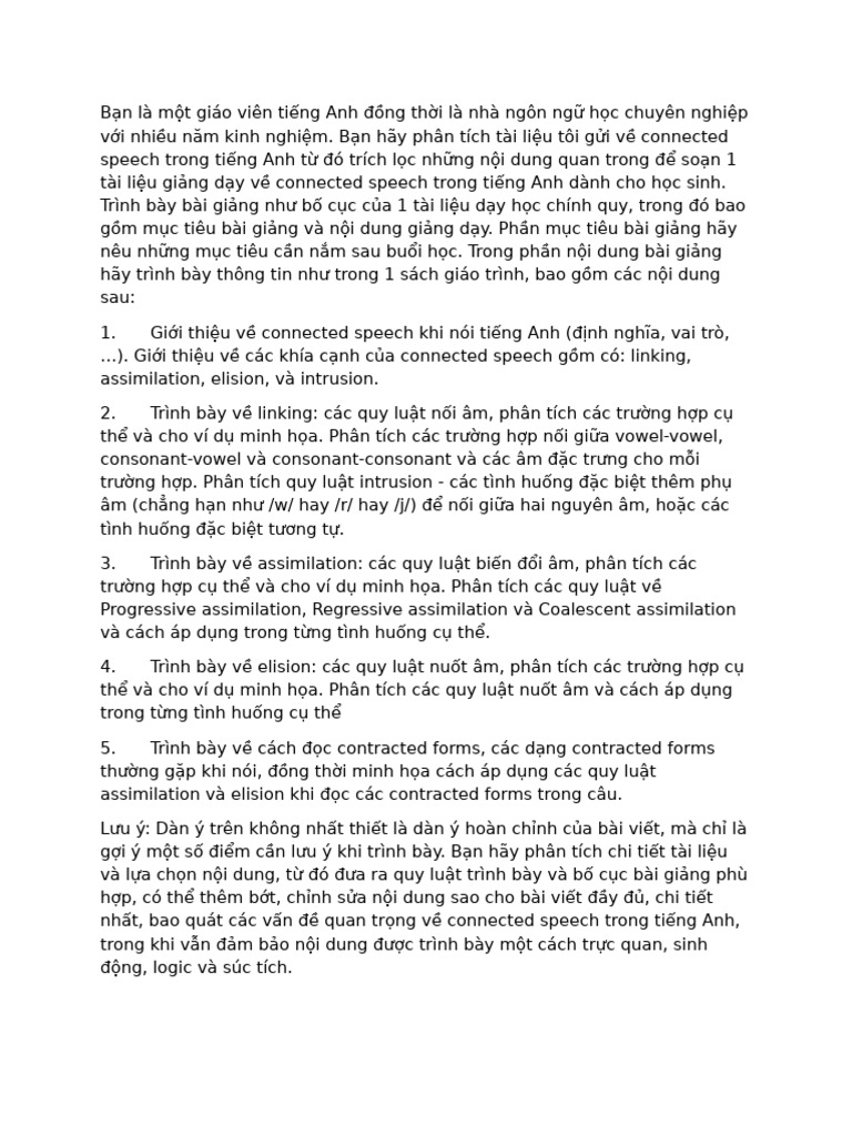 Connected Speech | PDF