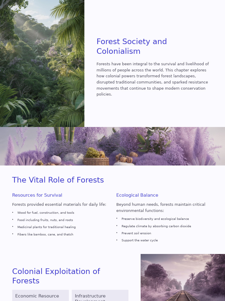 Colonial Impact on Forest Societies | PDF | Forests | Deforestation