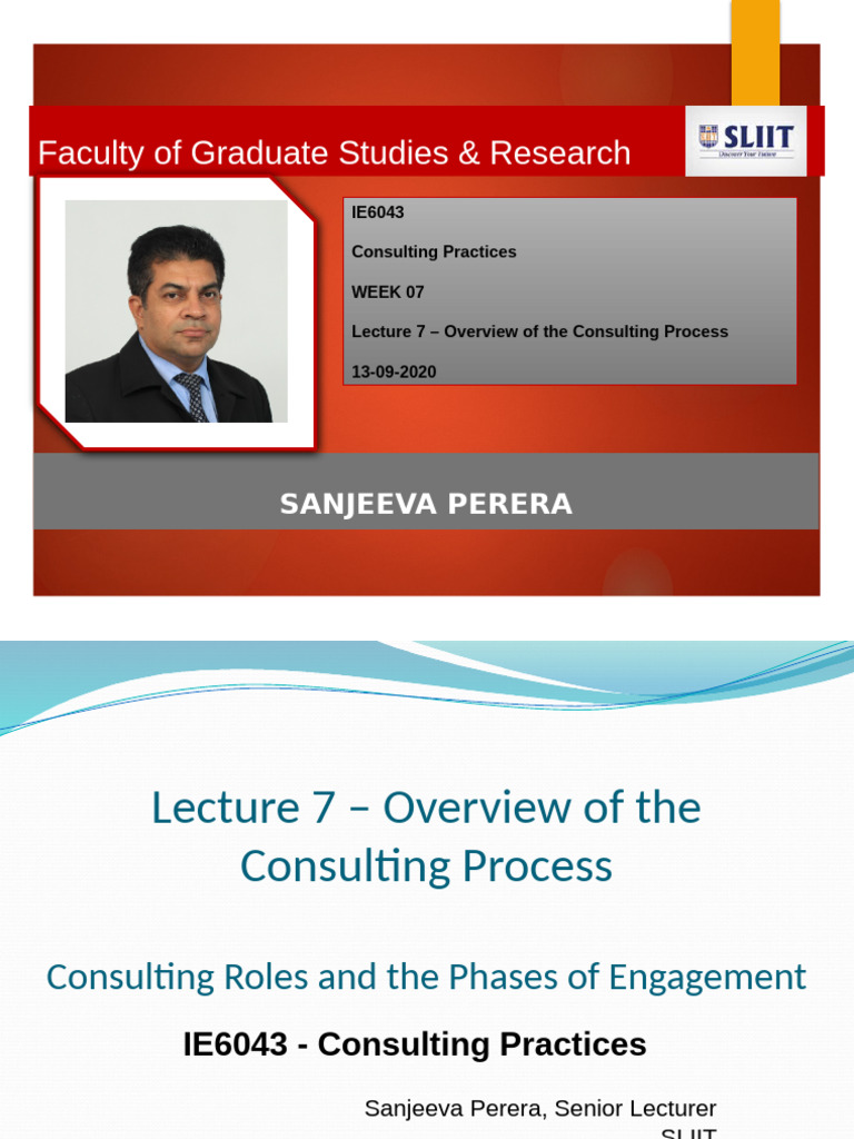 Consulting Process Overview Lecture 7 | PDF | Business