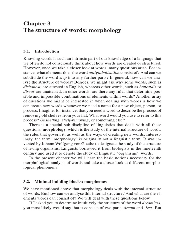 IngoPlagMariaBr 2009 Chapter3.Thestructure IntroductiontoEnglish | PDF ...