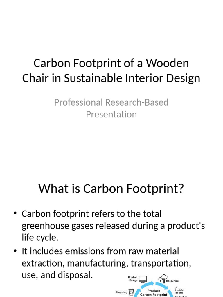 Carbon Footprint Wooden Chair | PDF