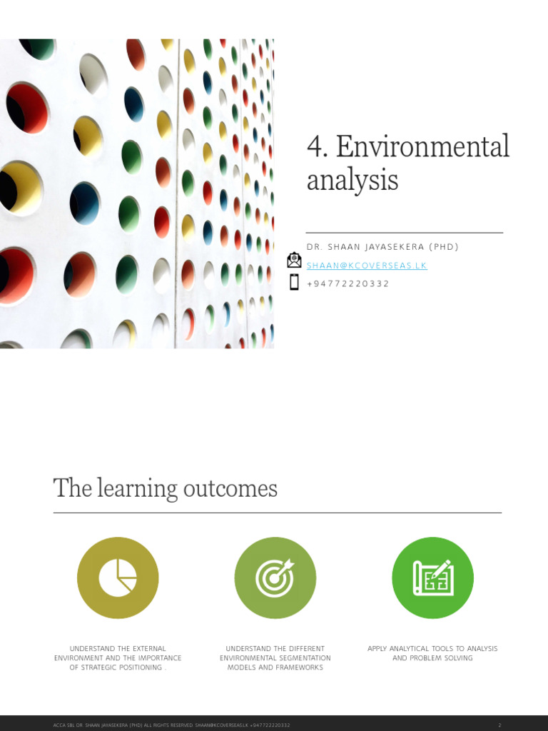 Environmental Analysis | PDF | Symbiosis | Ecology