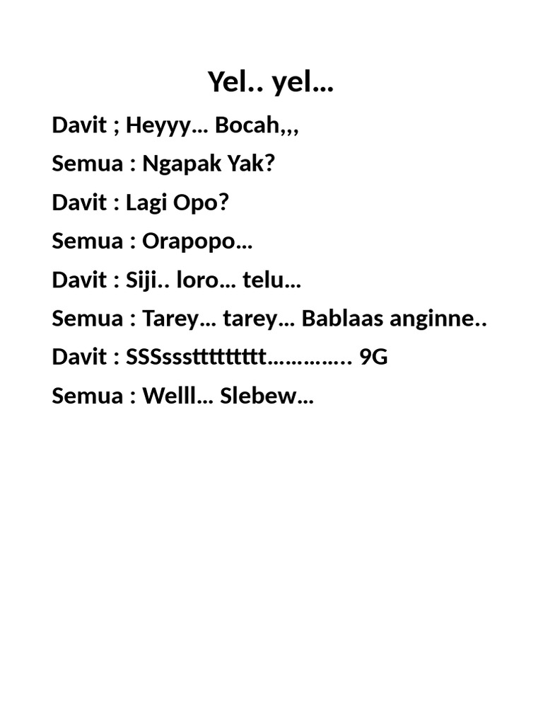 Yel.. Yel | PDF