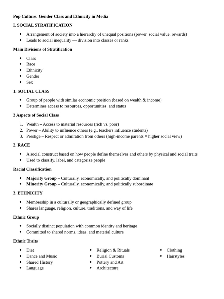 Media's Impact on Gender, Class, and Ethnicity | PDF | Gender | Gender ...