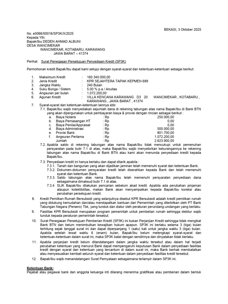 Sp3k-Deden Ahmad Albuni | PDF