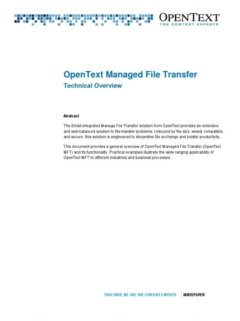 Whitepaper OTMFT Technical Overview | PDF | Microsoft Outlook | Email