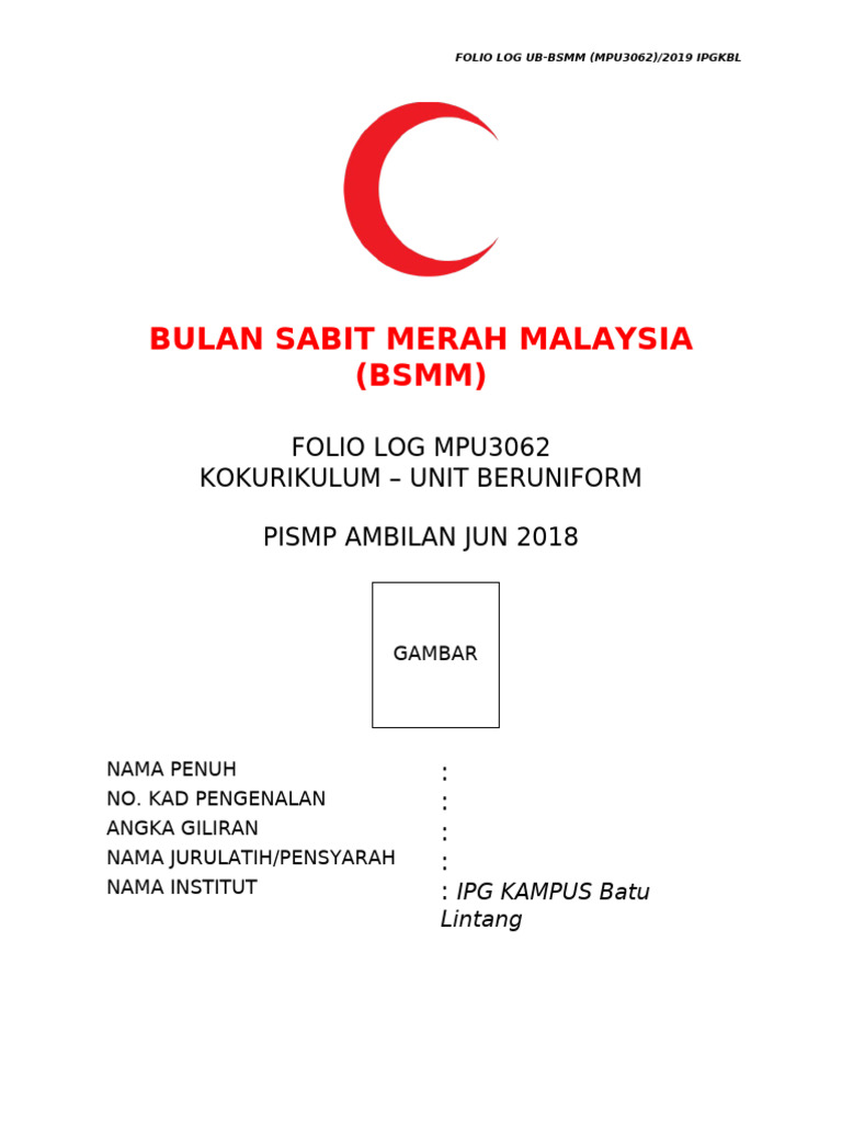 Muka Depan Folio | PDF