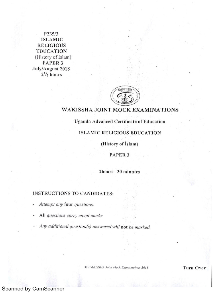 UACE IRE 3 Past Papers | PDF