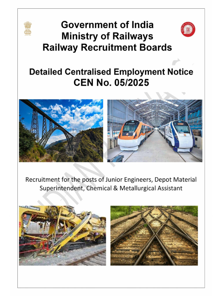 RRB JE Notification | PDF