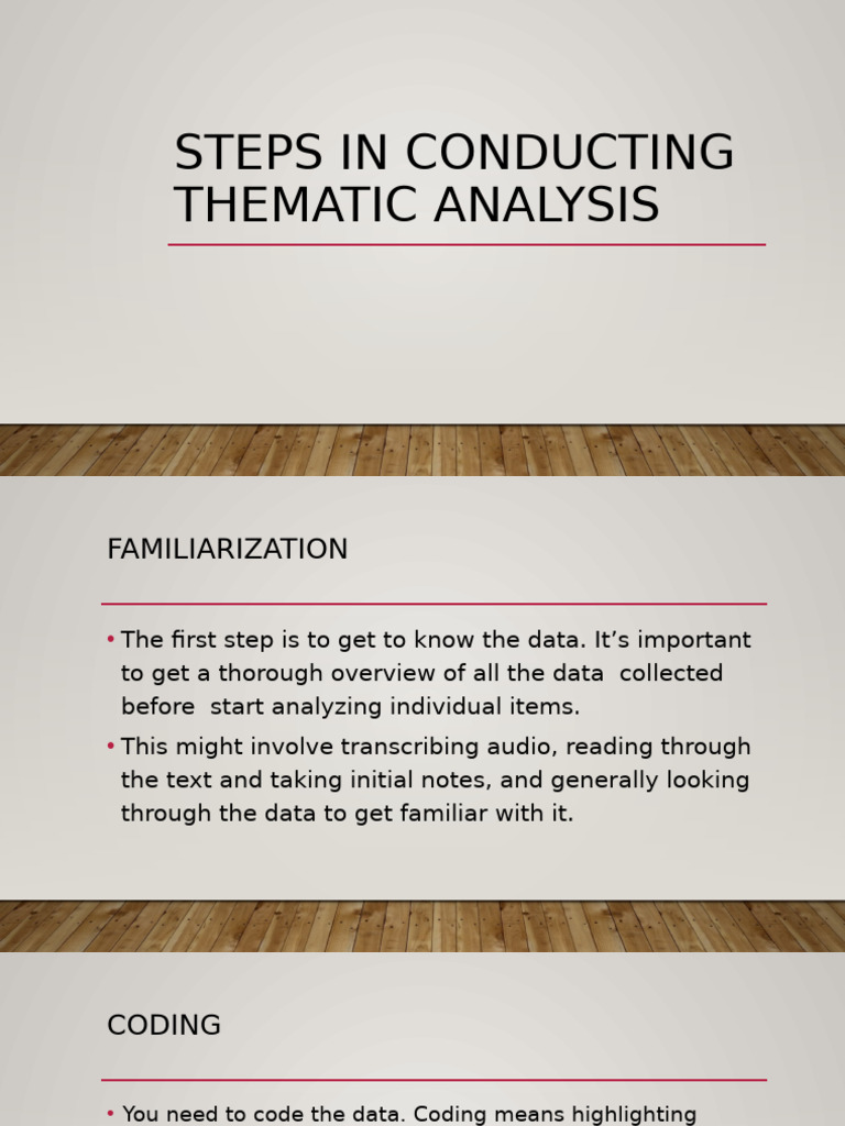 Steps for Thematic Analysis | PDF | Cognition | Communication