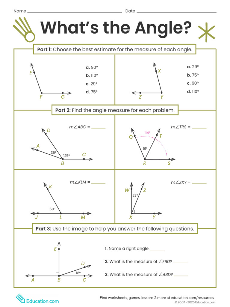 MATH - Whats-The-Angle 2 | PDF